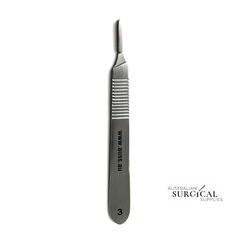 Scalpel Handle No. 3 - flat handle 121mm - Australian Surgical Supplies ...